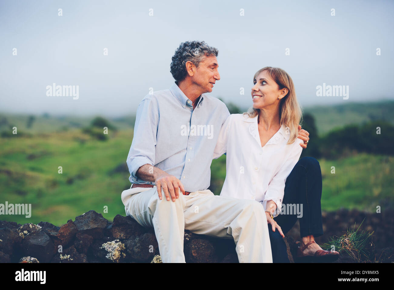 Happy loving middle aged couple Stock Photo - Alamy