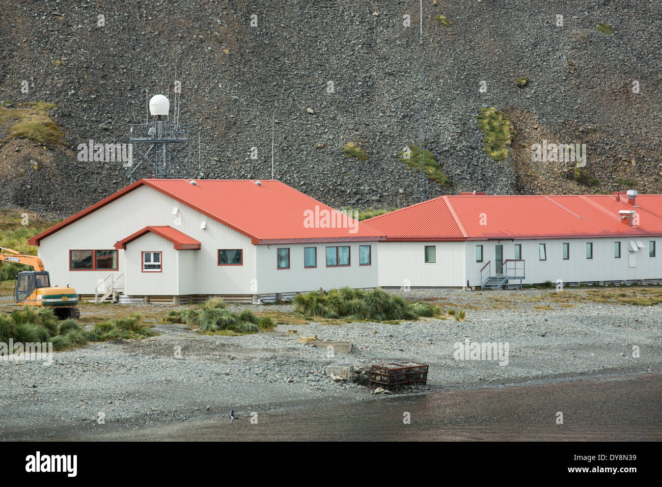 The British Antarctic Survey base at Grytviken on South Georgia in the ...