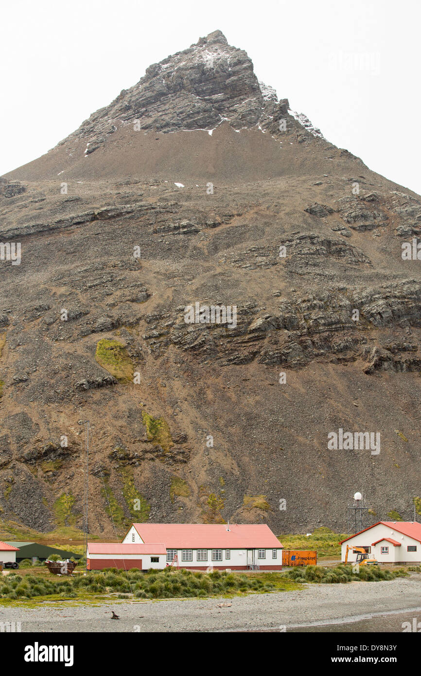The British Antarctic Survey base at Grytviken on South Georgia in the ...