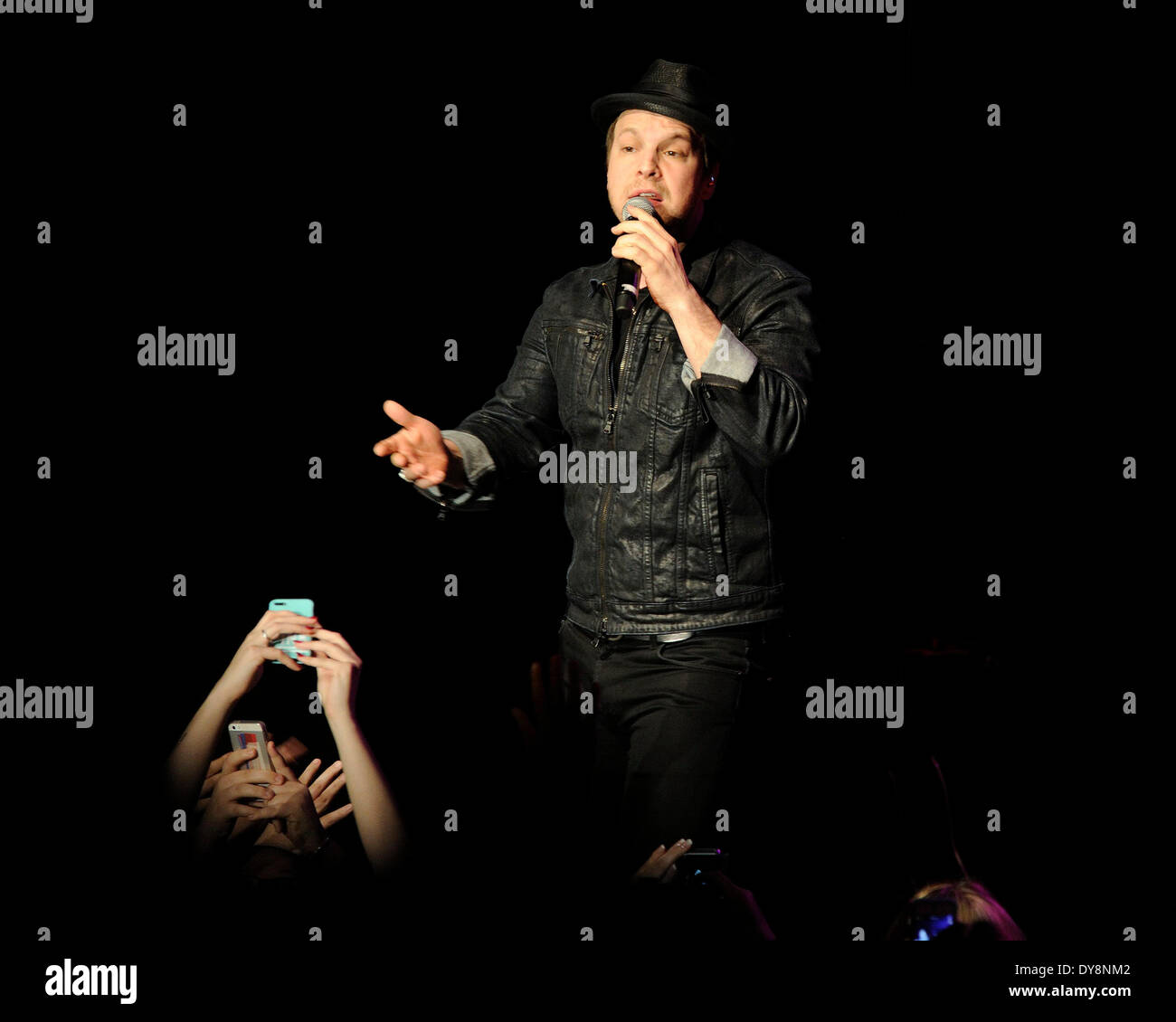 Toronto, Canada. 9th April 2014. American singer and song-writer Gavin ...