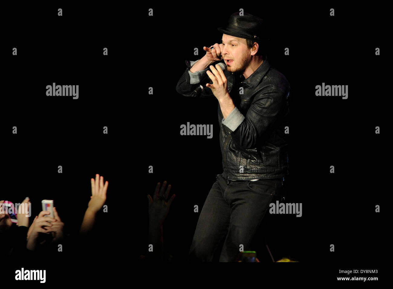 Toronto, Canada. 9th April 2014. American singer and song-writer Gavin ...