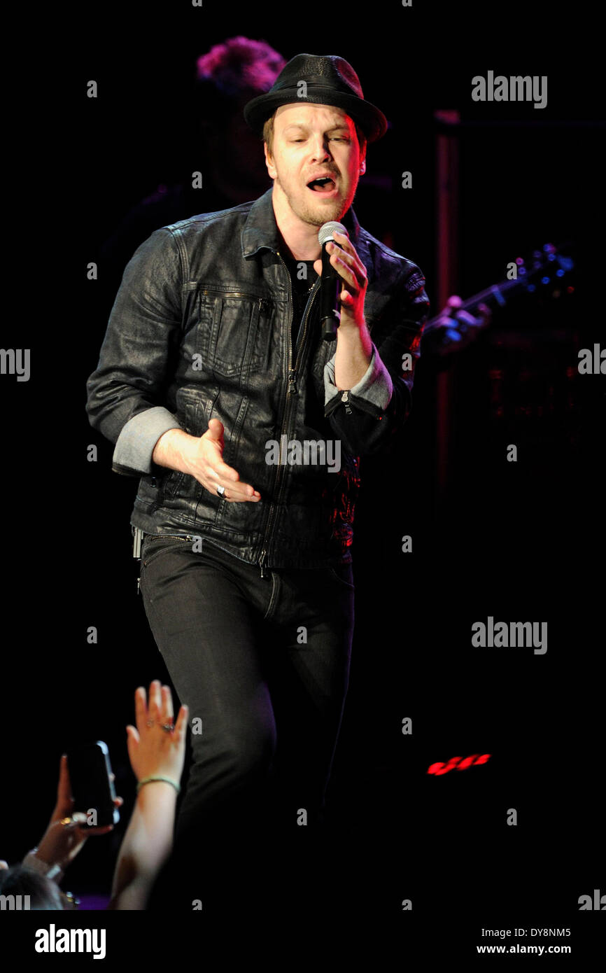 Toronto, Canada. 9th April 2014. American singer and song-writer Gavin ...