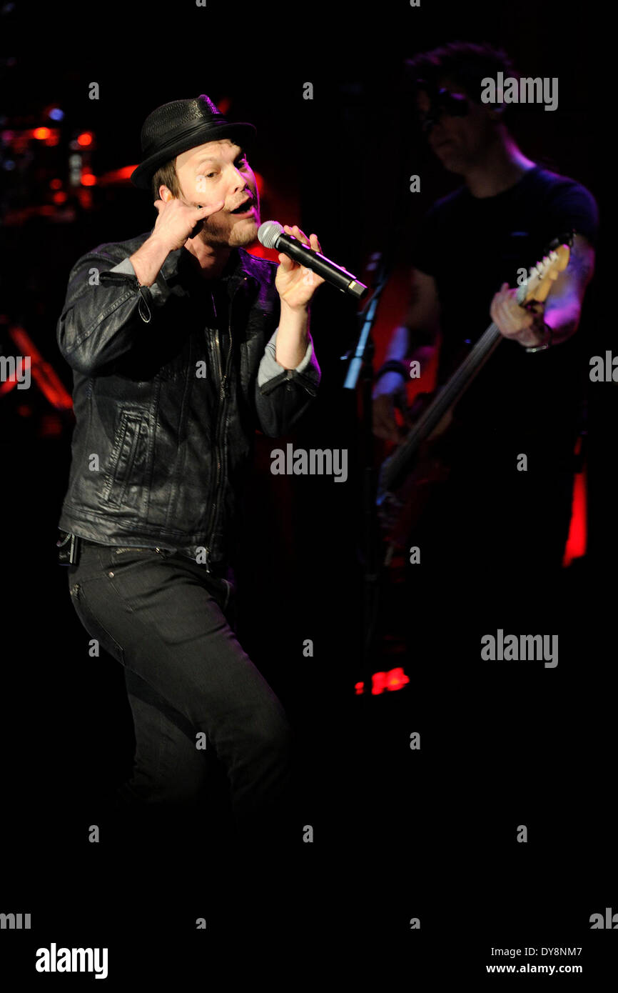 Toronto, Canada. 9th April 2014. American singer and song-writer Gavin ...