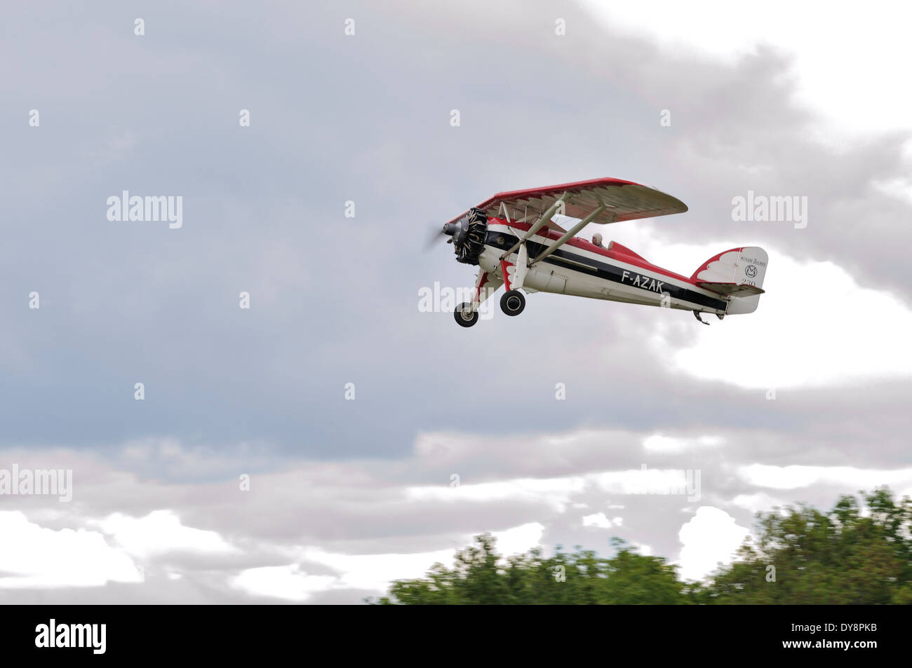 Morane-Saulnier MS-230 at the air show of La Ferte Alais Stock Photo ...