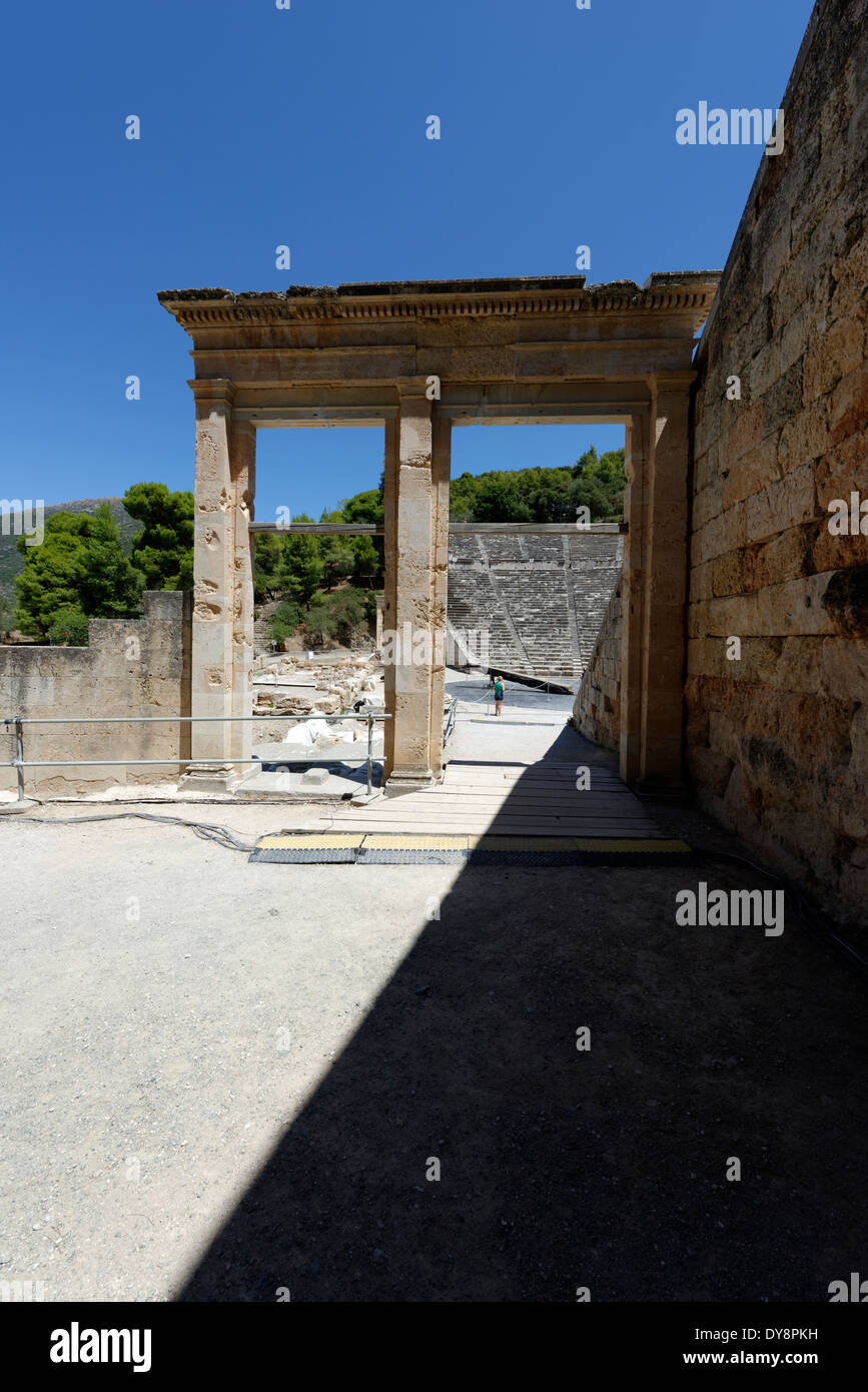 Pardos pilaster doorway ancient Greek theatre Sanctuary Asklepios ...