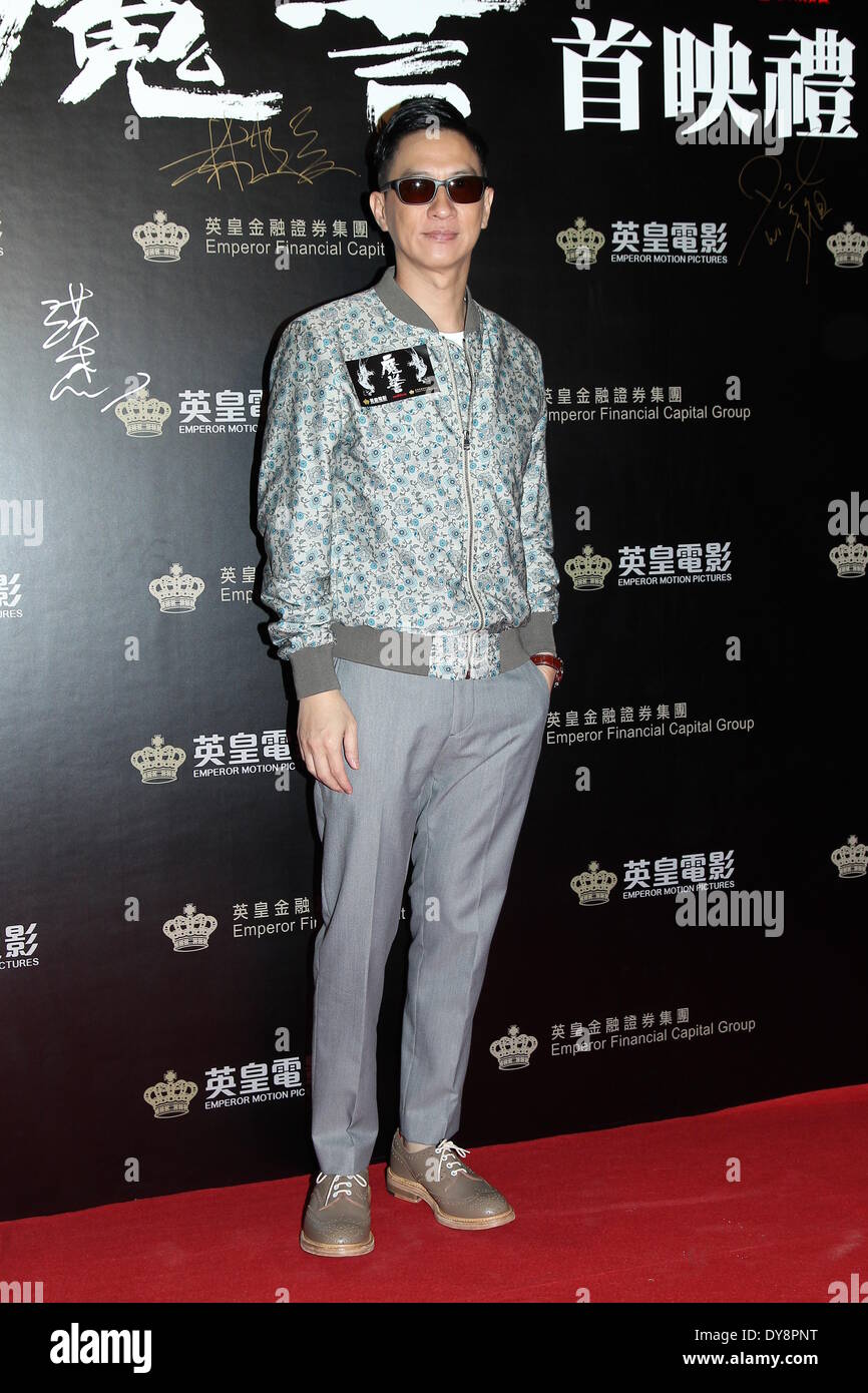 Hong Kong, China. 8th Apr, 2014. Actress Christie Chen, actors Nick ...