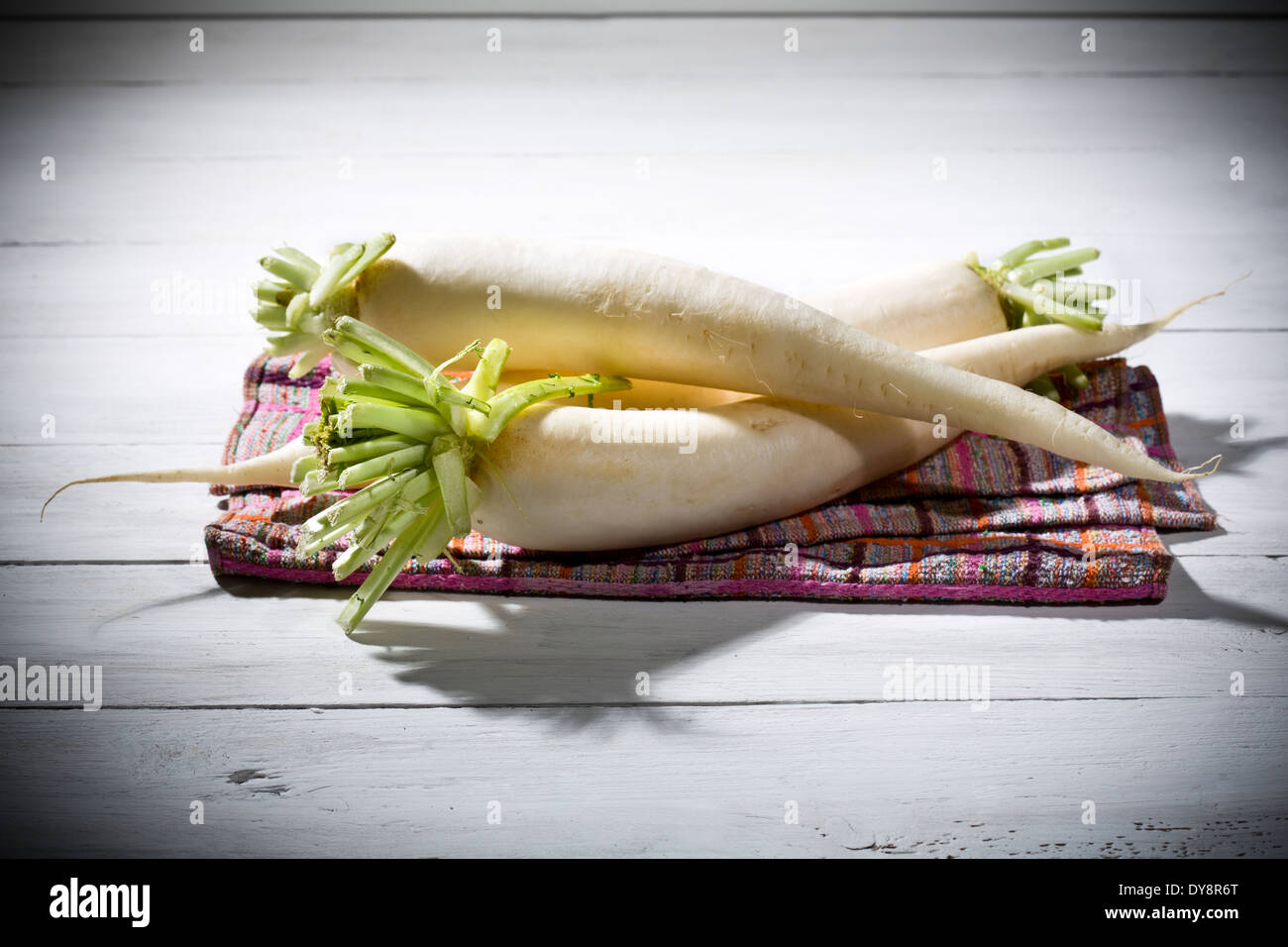 White beer radishes (Raphanus Stock Photo - Alamy