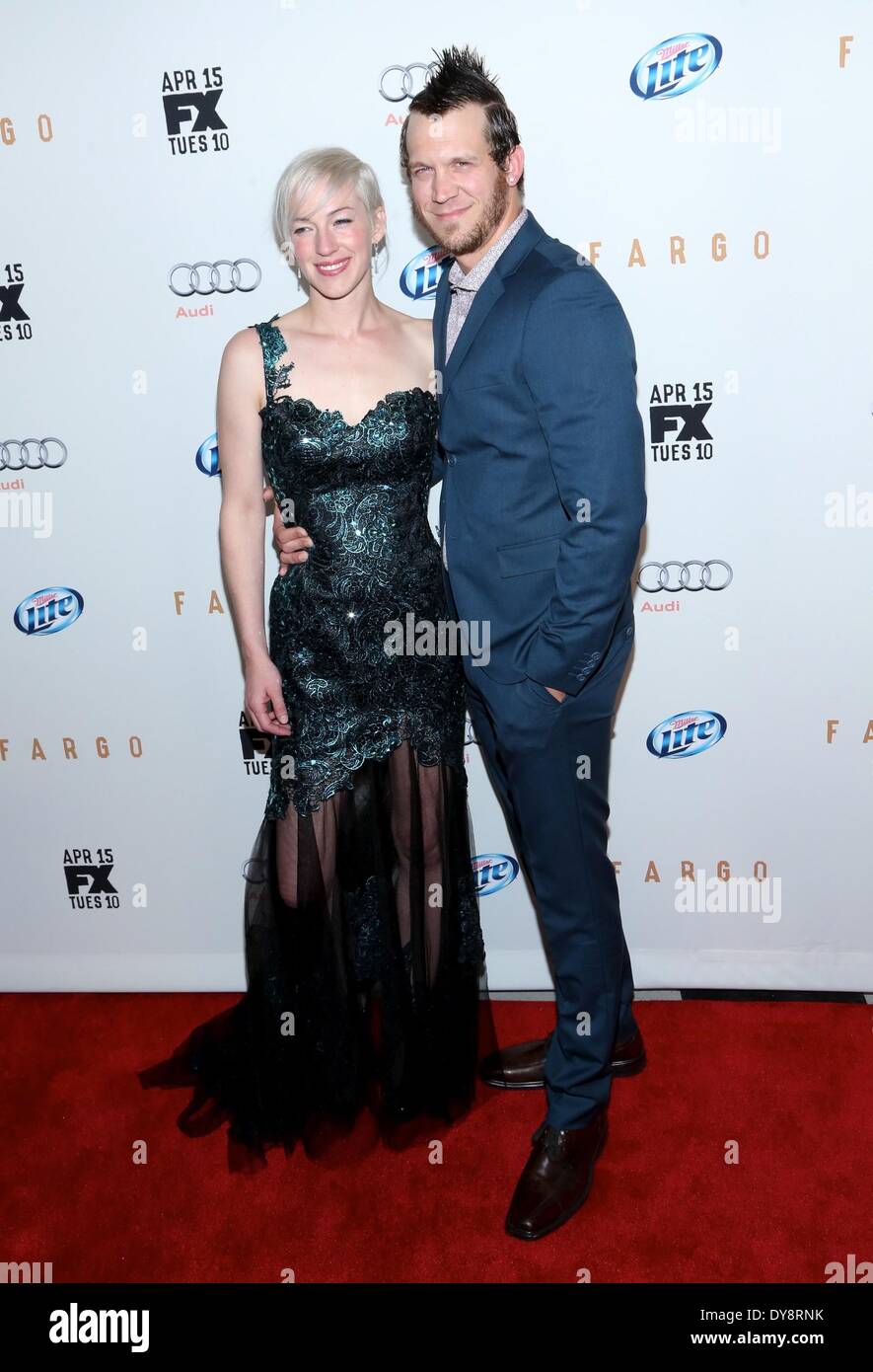 New York, NY, USA. 9th Apr, 2014. Russell Harvard with guest at ...