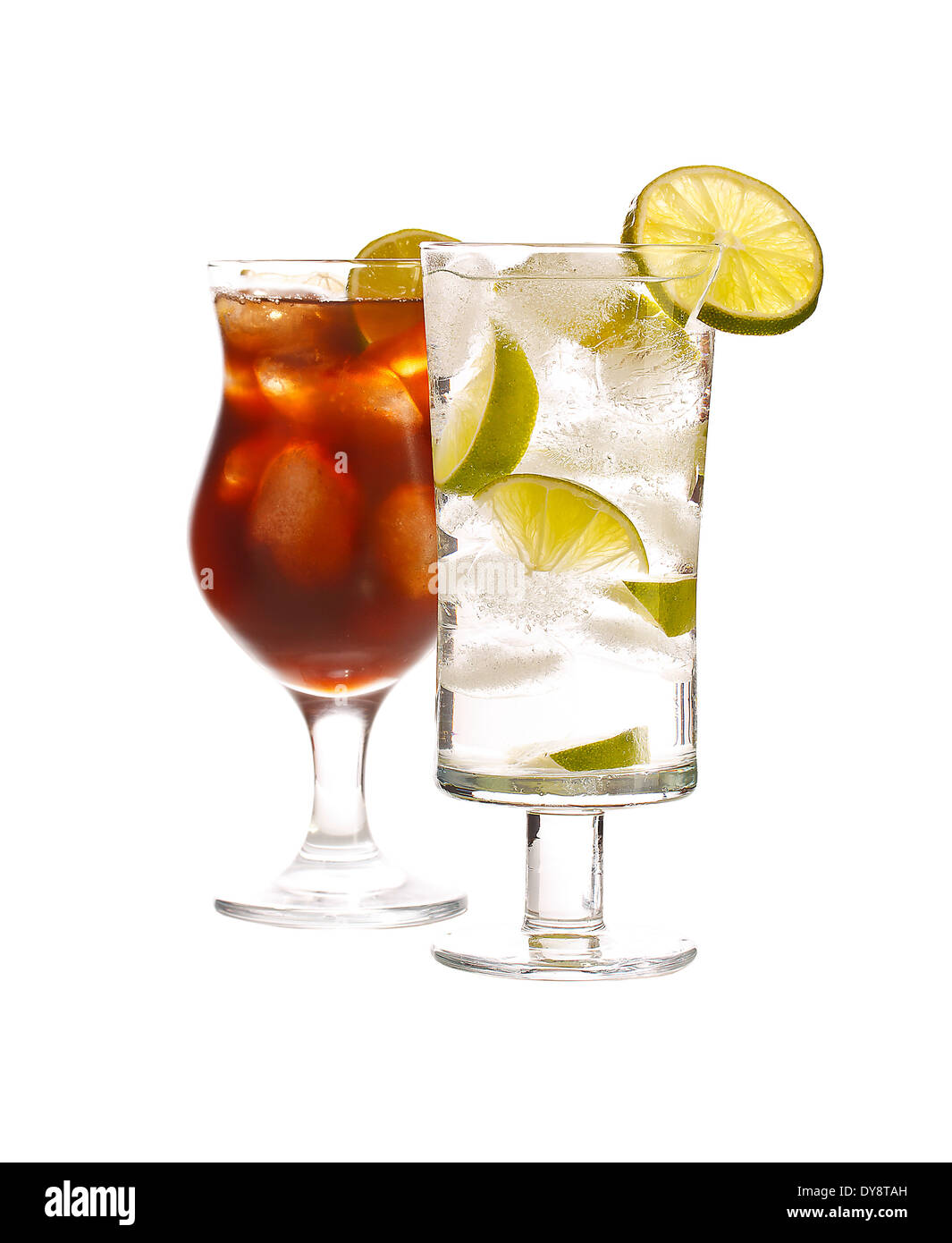 Vodka and cola drink Stock Photo - Alamy