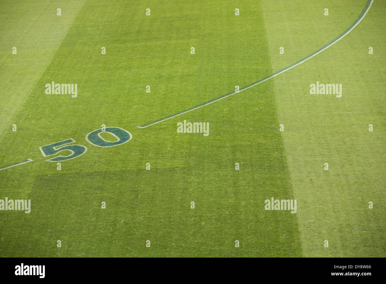 50 metre line afl match hi-res stock photography and images - Alamy
