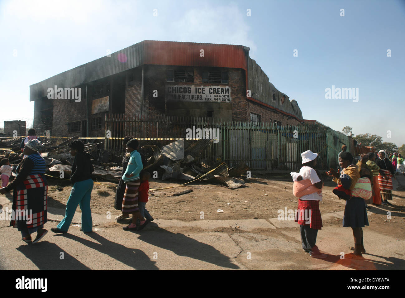 Alexandra Township, Johannesburg, South Africa 18 June 2010: Residents ...