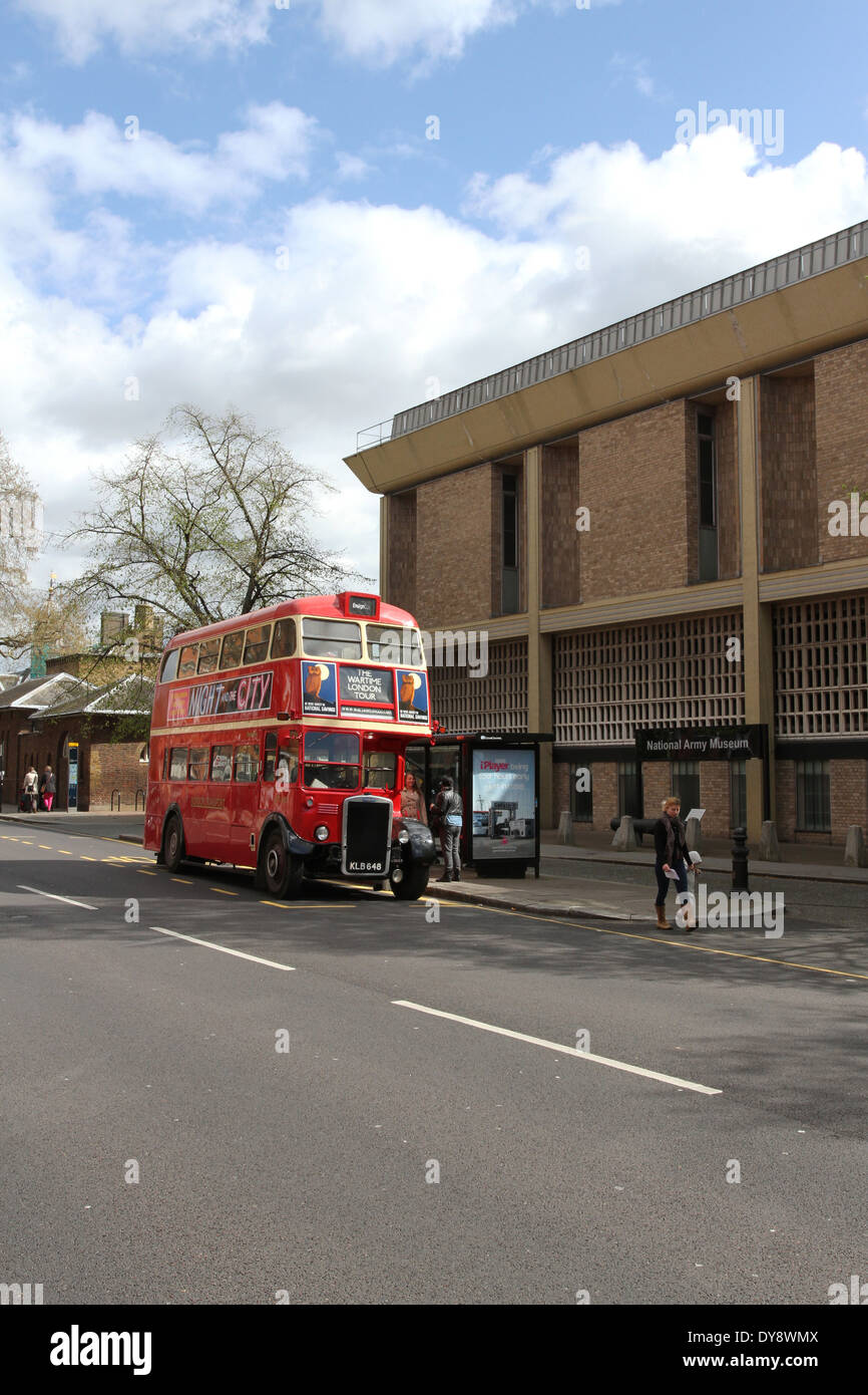 The Wartime London Tour bus outside National Army Museum London UK ...
