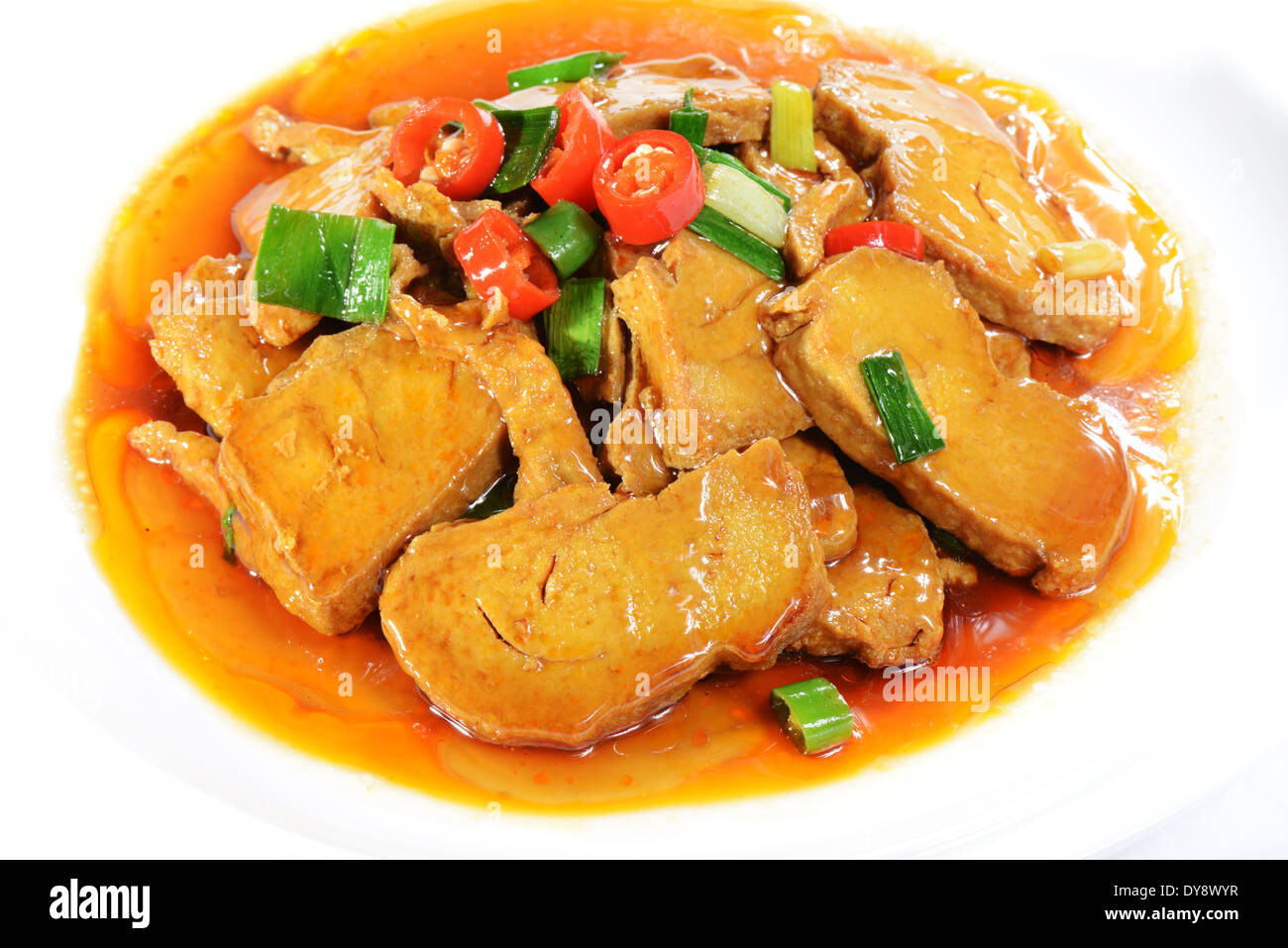 Chinese Food: Fried Tofu Stock Photo - Alamy