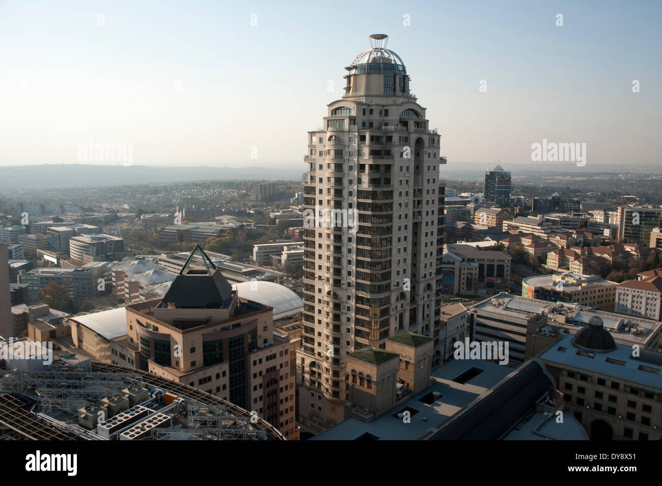 South Africa, Sandton, 28th July 2010: A view from the Sandton City ...