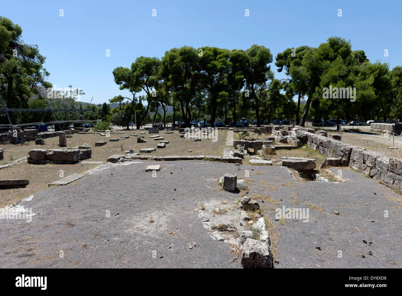 Ruins Greek Baths Sanctuary Asklepios (Asclepius) Epidaurus Peloponnese ...