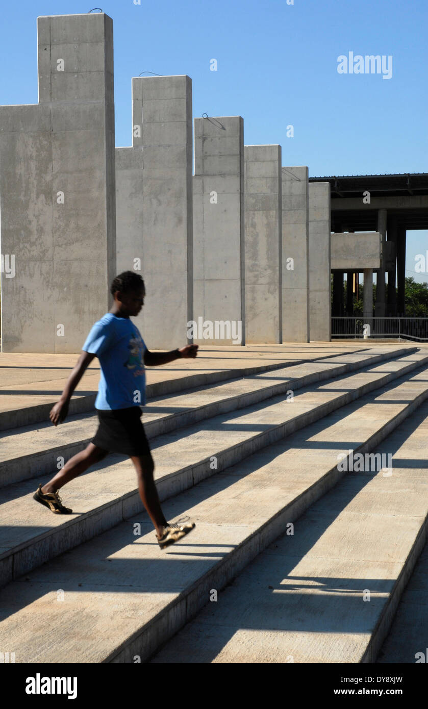 South Africa, Soeto, 2008: Walter Sisulu Square in the area of Kliptown ...