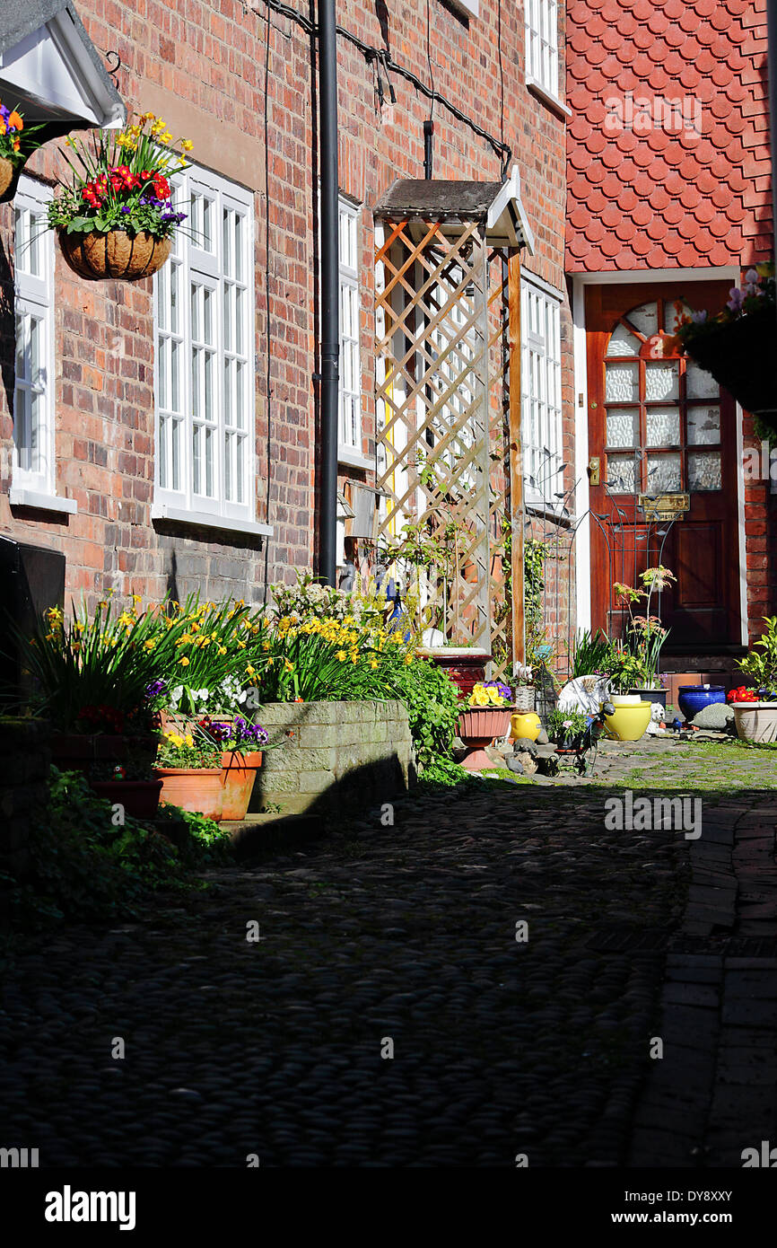 Courtyard scene captured during a pleasant afternoon walkabout in the ...