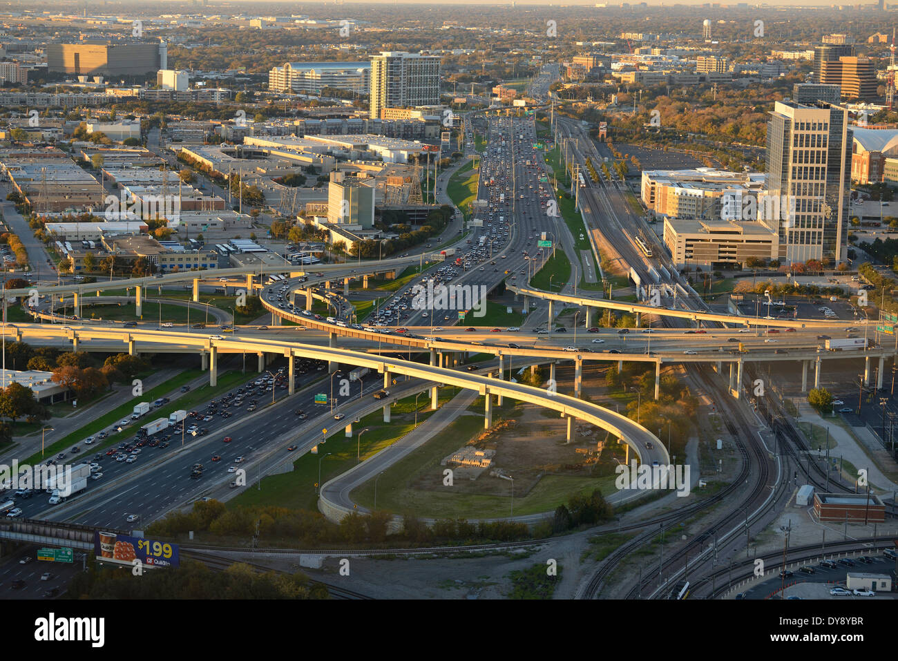North America, Texas, USA, United States, America, Dallas, traffic ...