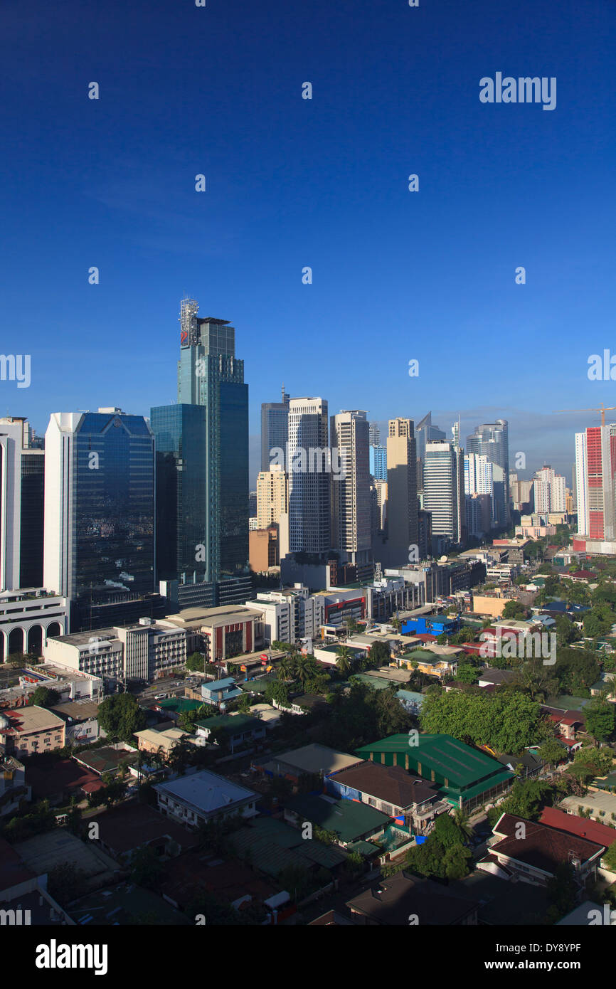 Philippines, Manila, Makati Business District, Makati Avenue and City ...