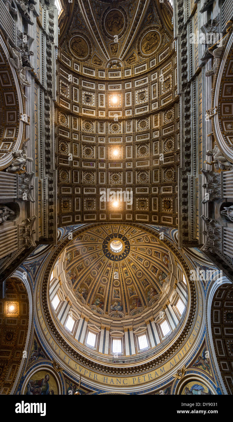 nave and dome, St. Peter's Basilica, Rome, Italy Stock Photo - Alamy