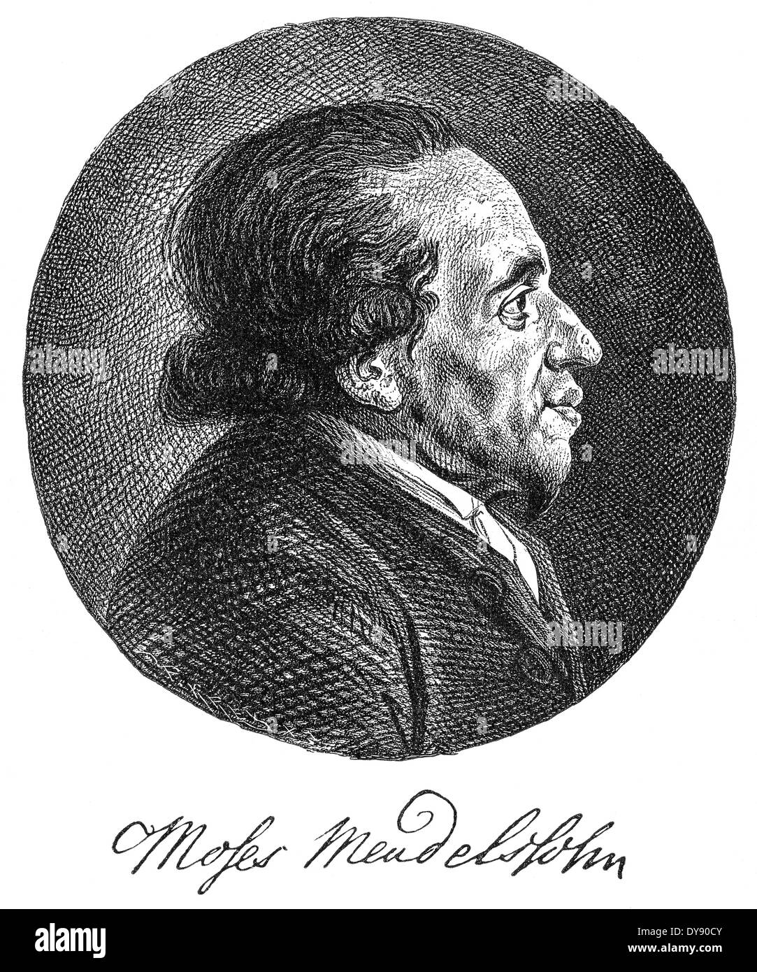 Moses Mendelssohn, 1729 - 1786, a German-Jewish philosopher of the ...