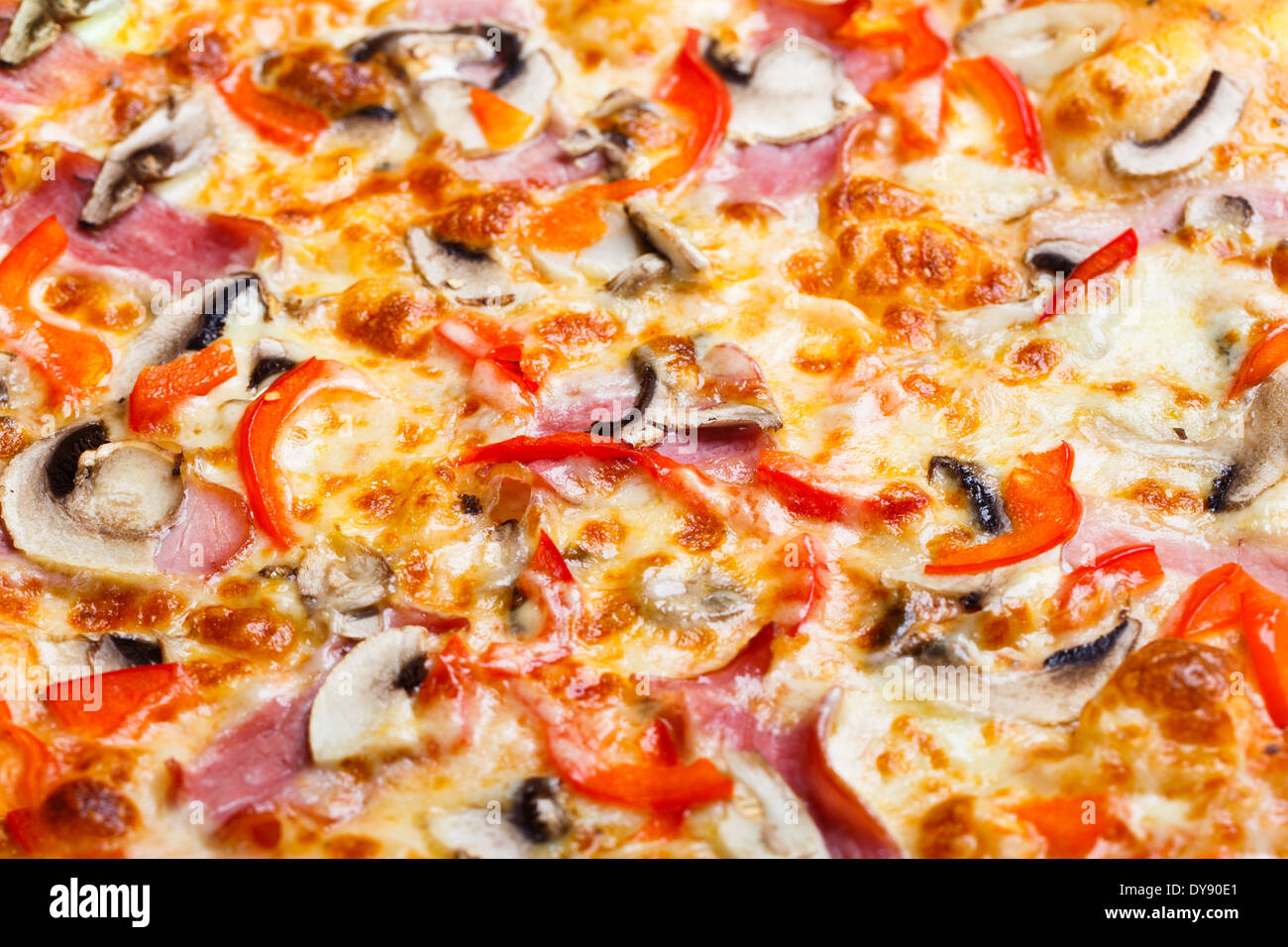 Closeup picture of pizza Stock Photo - Alamy