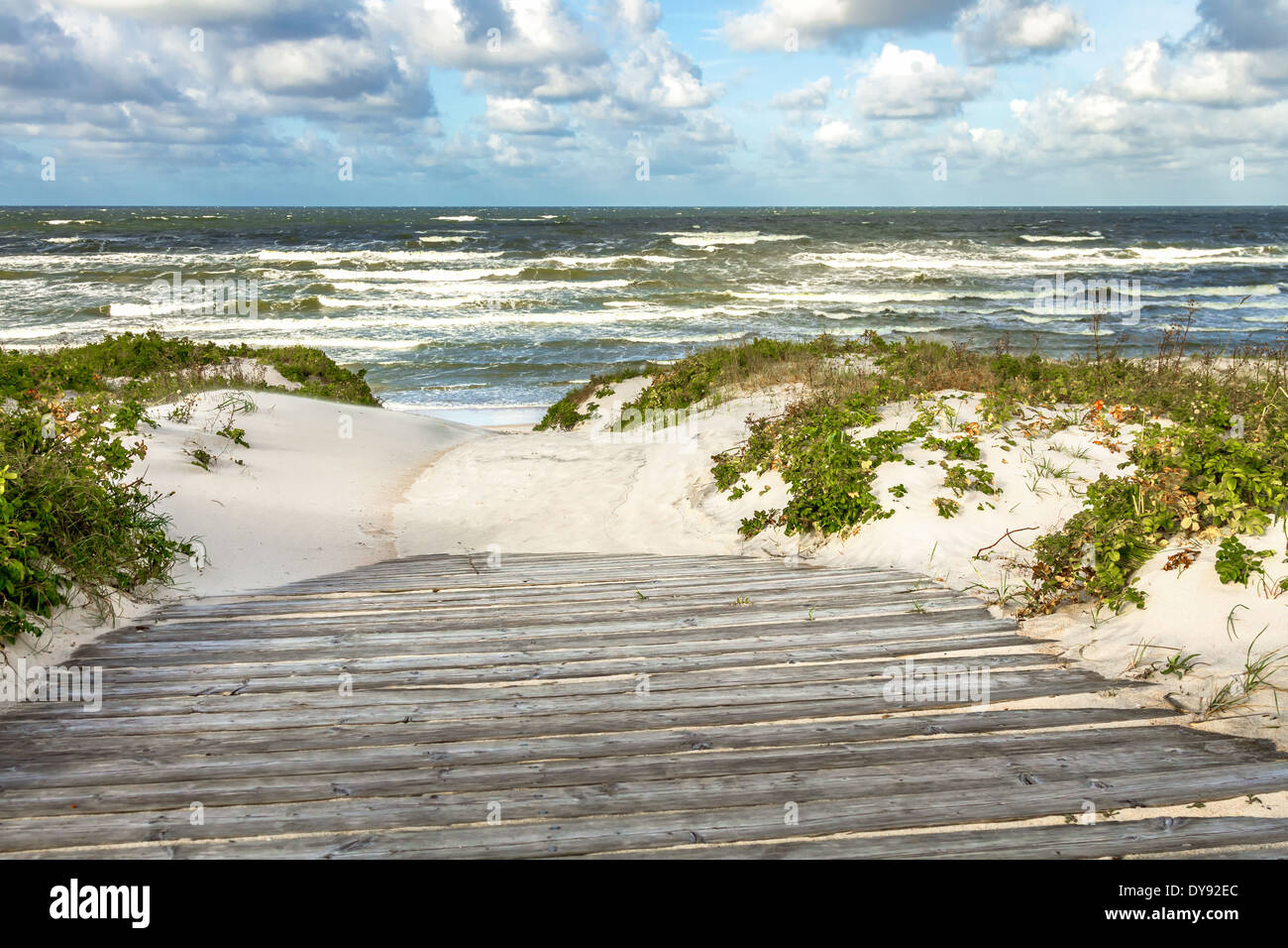 Sand dunes on the Baltic sea coastline in Nida. Lithuania Stock Photo ...