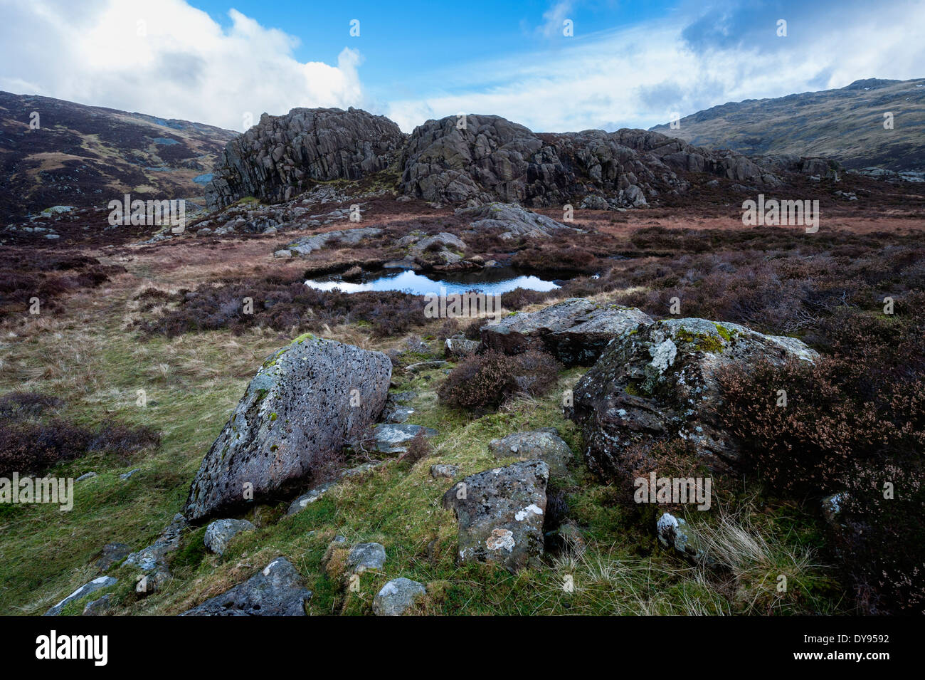 Moorland tarn hi-res stock photography and images - Alamy