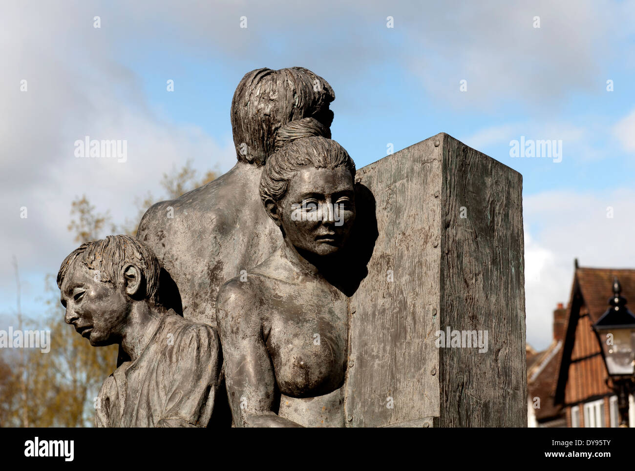 The Saltworkers statue, Droitwich Spa, Worcestershire, England, UK ...