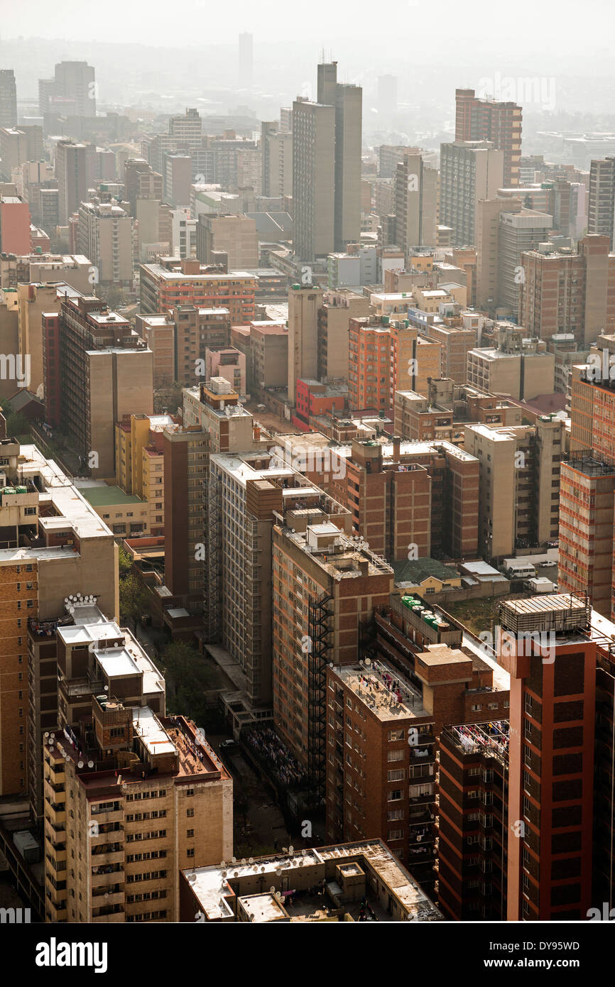 South Africa, Johannesburg, Overview of Hilbrow Stock Photo - Alamy