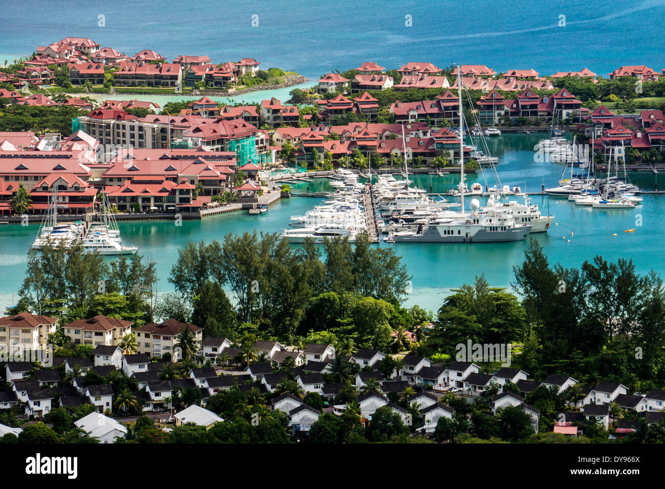 Seychelles, Mahe, Victoria, Eden Island Stock Photo - Alamy