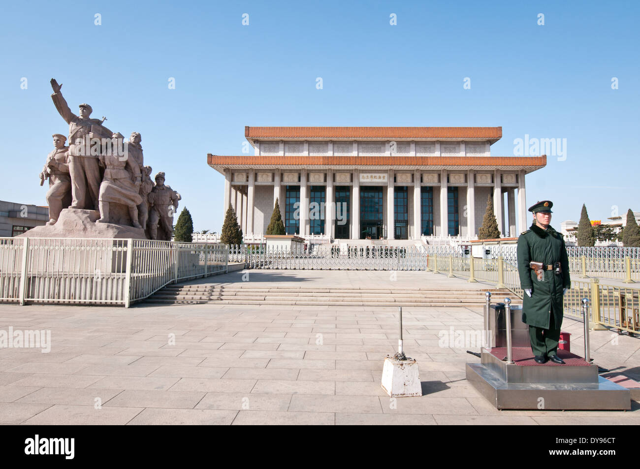 One of the revolutionary statues located near the entrance of the ...