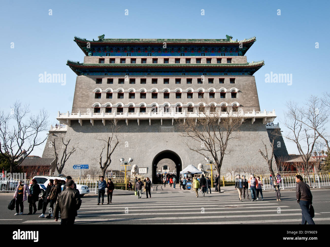 Arrow Tower (Jian Lou) located in south part of Tiananmen Square in ...