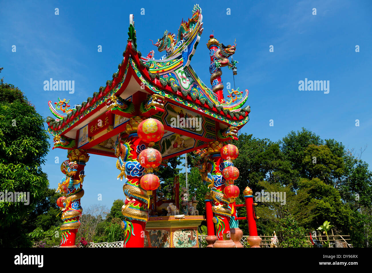Chinese Shrine Chao Po Koh Chang, Thailand Stock Photo - Alamy
