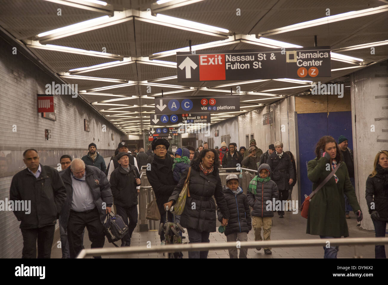 Fulton street station hi-res stock photography and images - Alamy