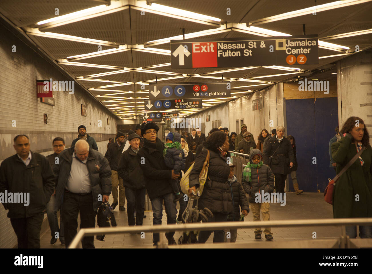 Fulton street station hi-res stock photography and images - Alamy