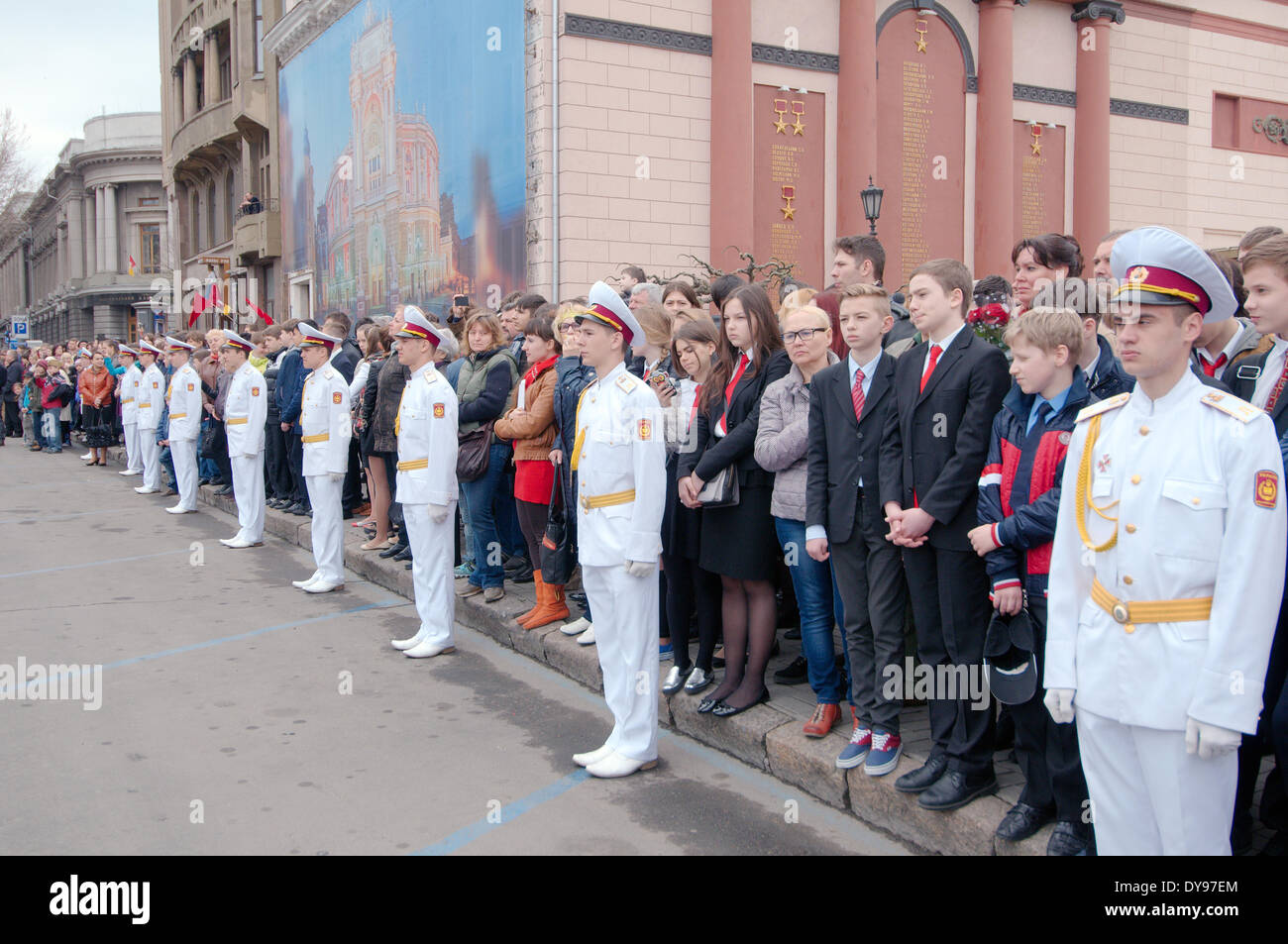Odessa, Ukraine. 10th April, 2014. Reconstruction parade April 10, 1944 ...