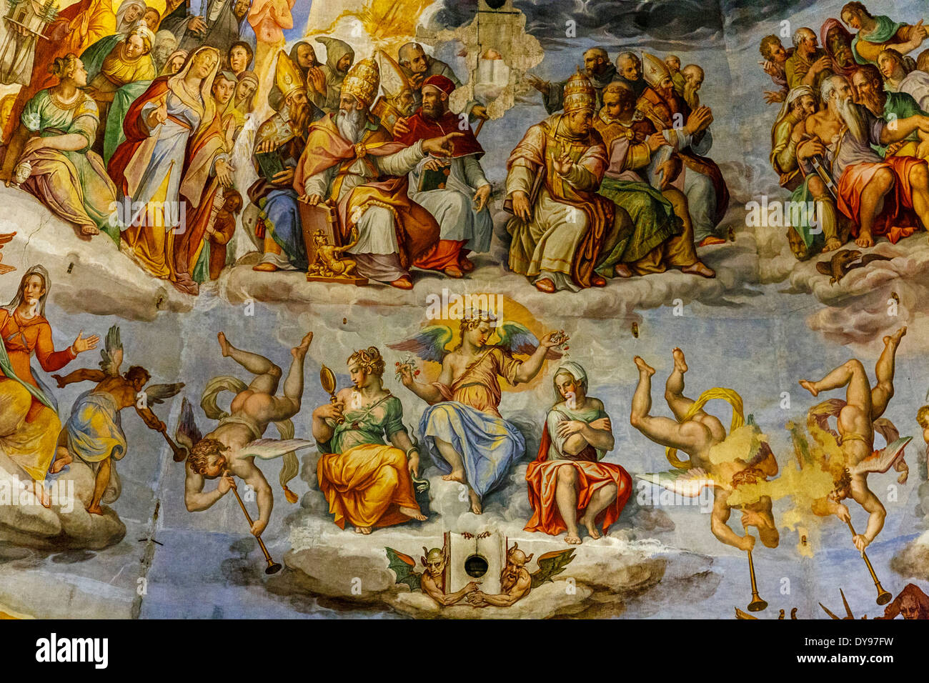 The last judgement fresco frescos duomo hi-res stock photography and ...