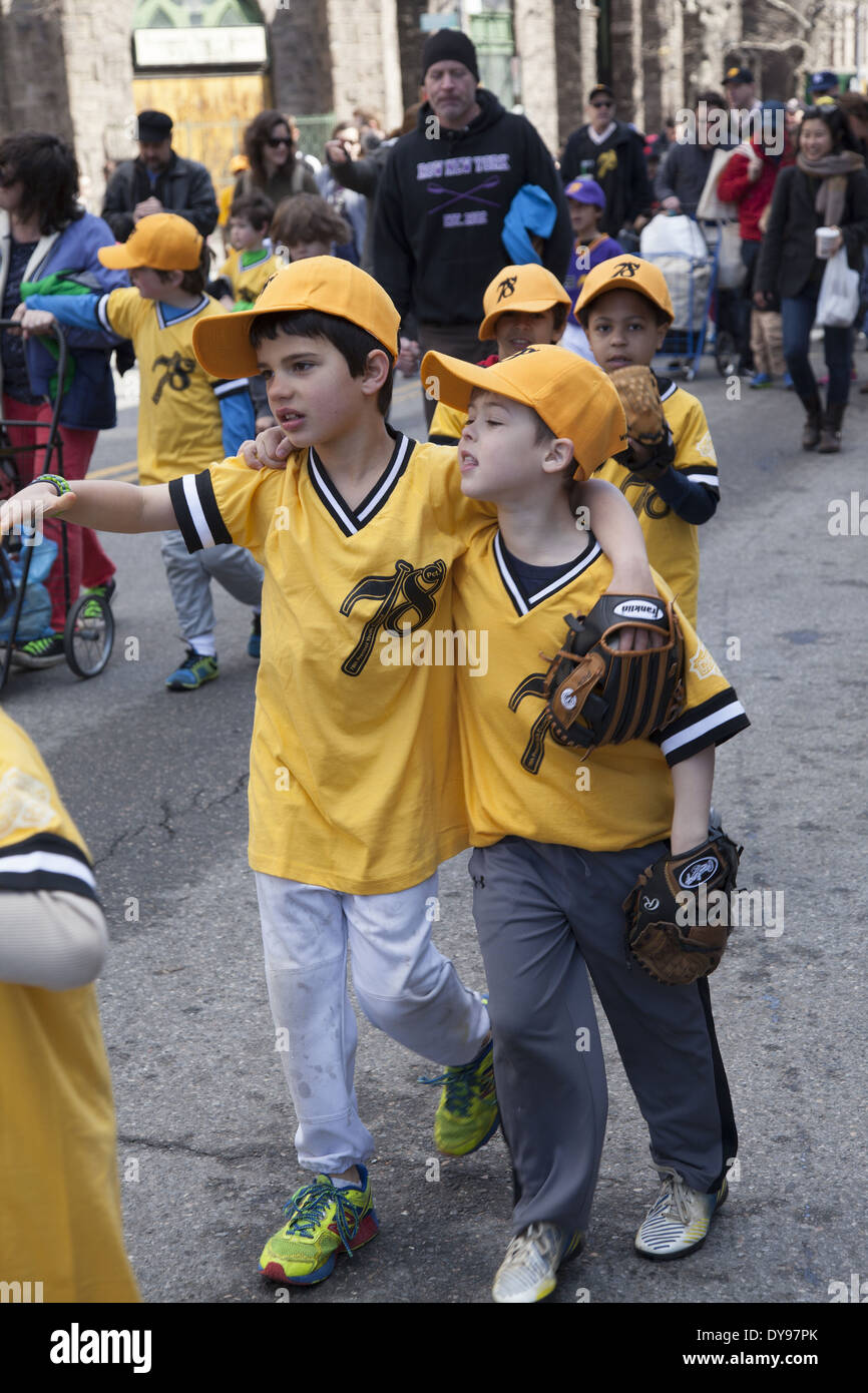 Little League Parade starts the baseball season in Park Slope, Brooklyn ...