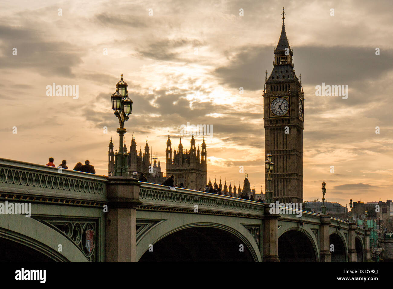 Big Ben and bridge Stock Photo - Alamy