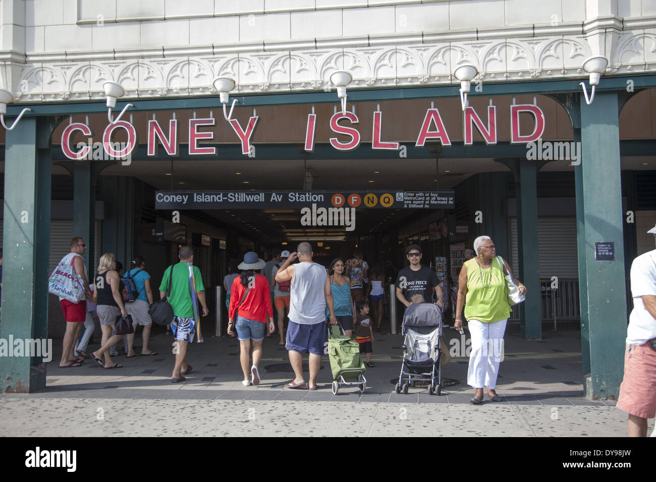 Subway train coney island new hi-res stock photography and images - Alamy