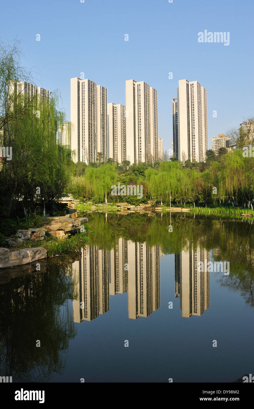 Residential district vertical hi-res stock photography and images - Alamy