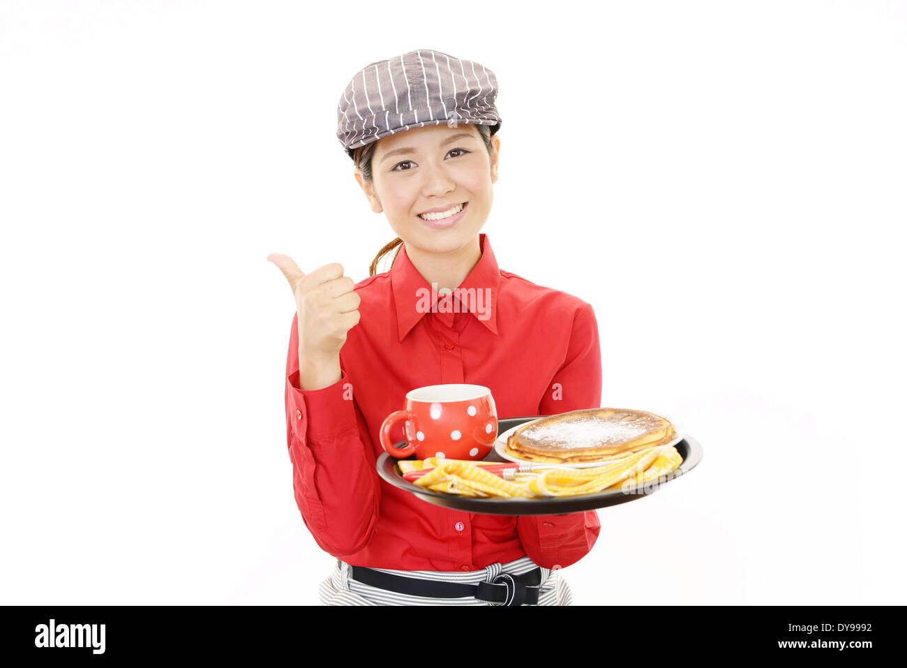 Portrait of a female baker Stock Photo - Alamy