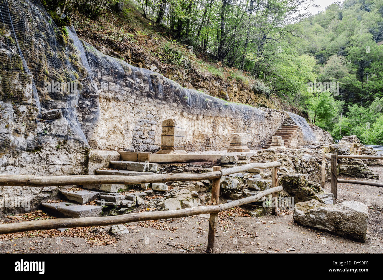Ruins in the forest Stock Photo - Alamy