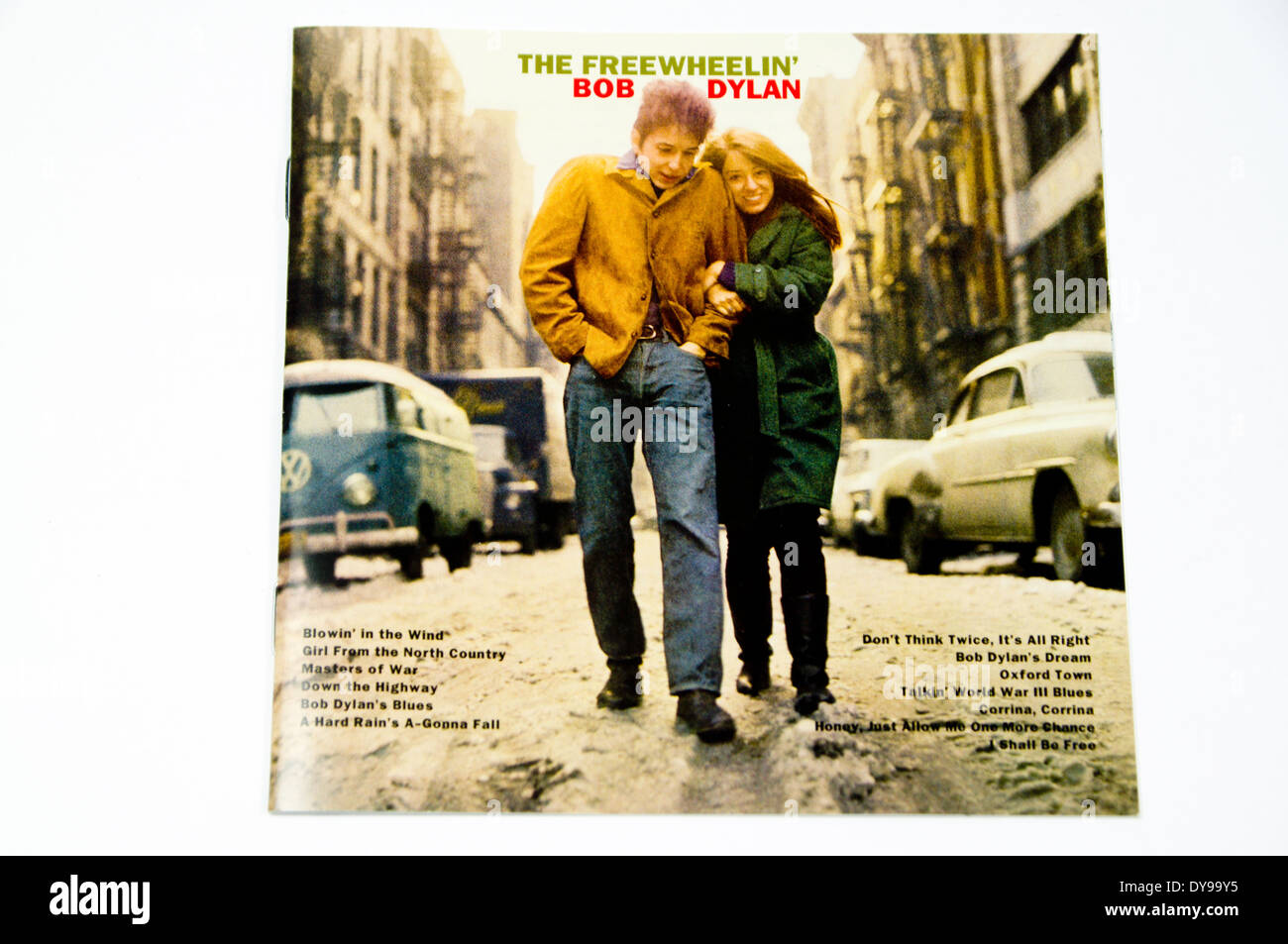 Bob Dylan The Freewheelin album Stock Photo - Alamy