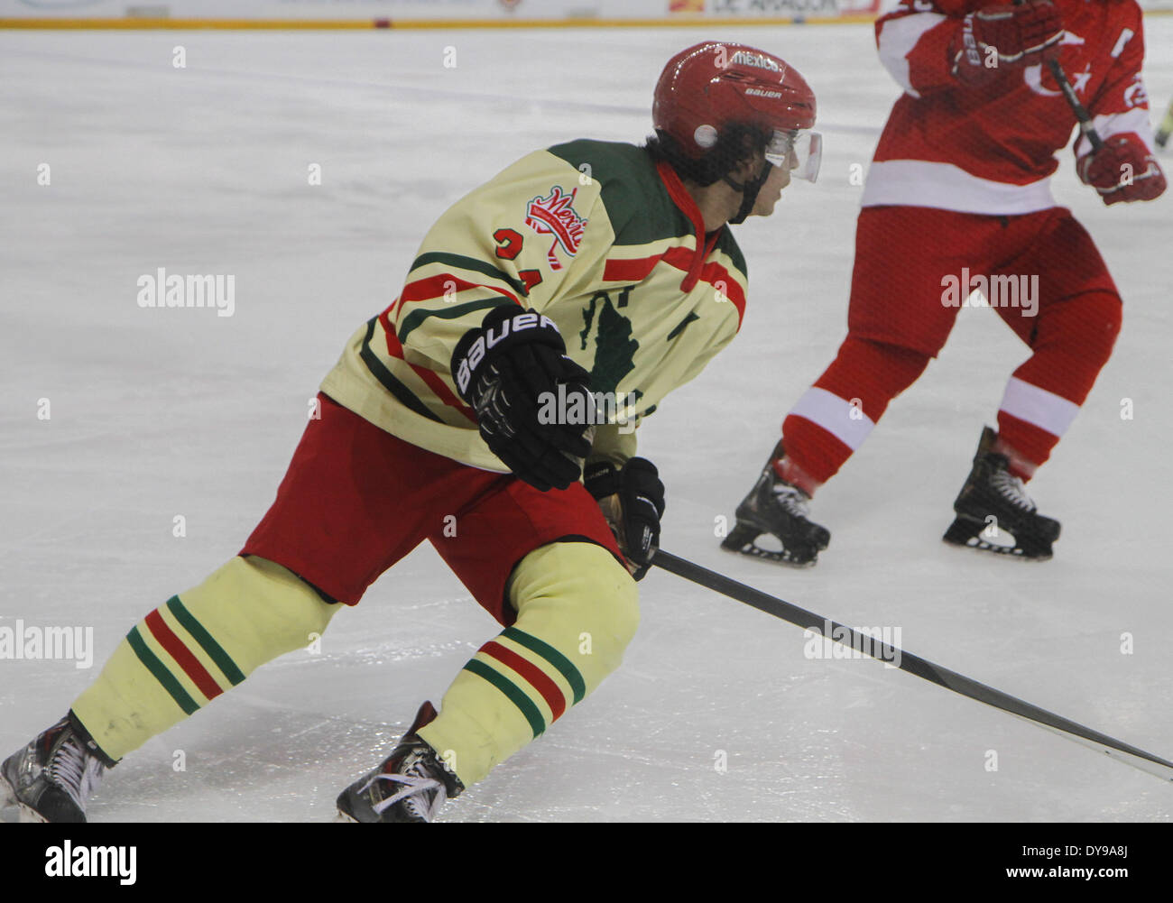 Jaca, Spain. 9th Apr, 2014. JACA - 08 APRIL - SPAIN: Adrian Cervantes ...