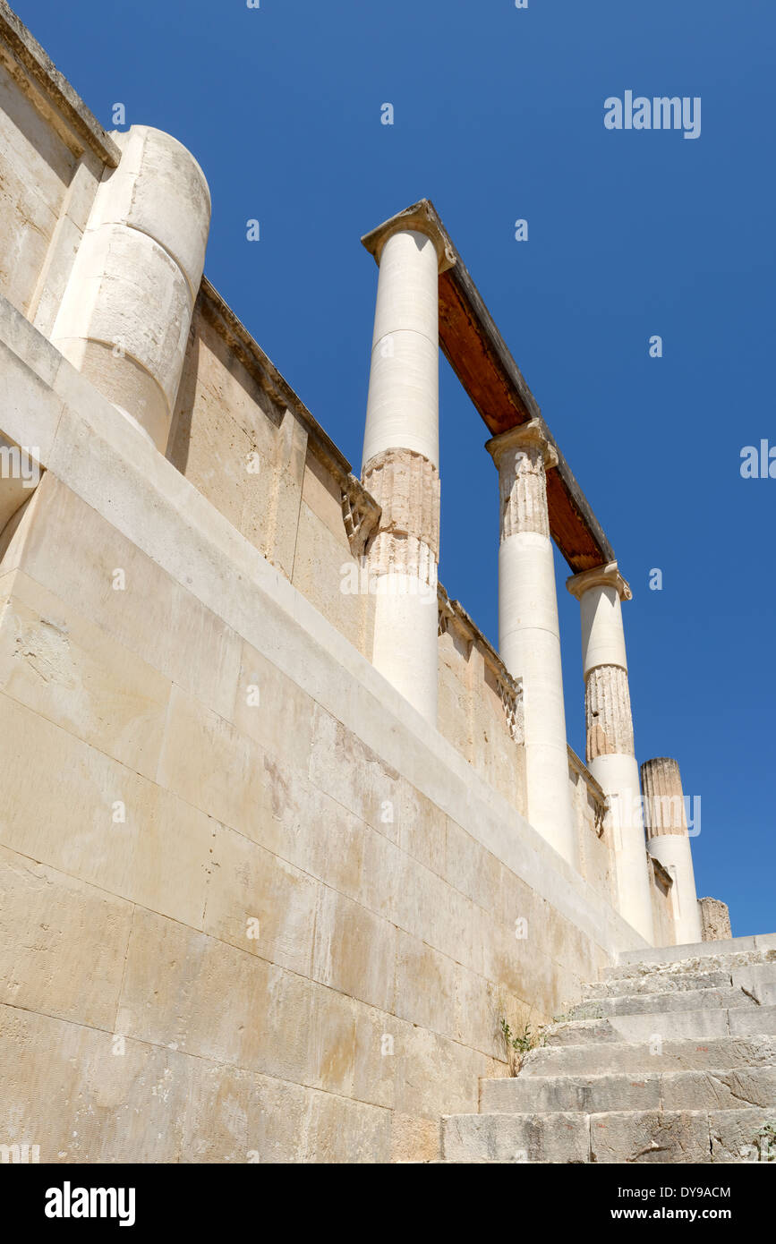 East wing Ionic columns Abaton Enkoimeterion stoa Sanctuary Asklepios ...
