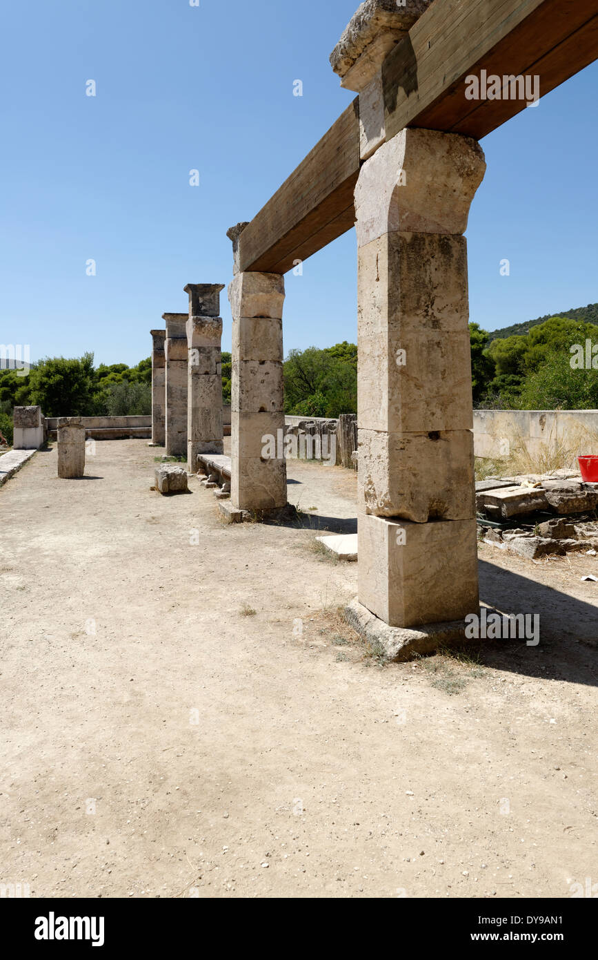 Abaton Enkoimeterion stoa west wing basement Sanctuary Asklepios ...