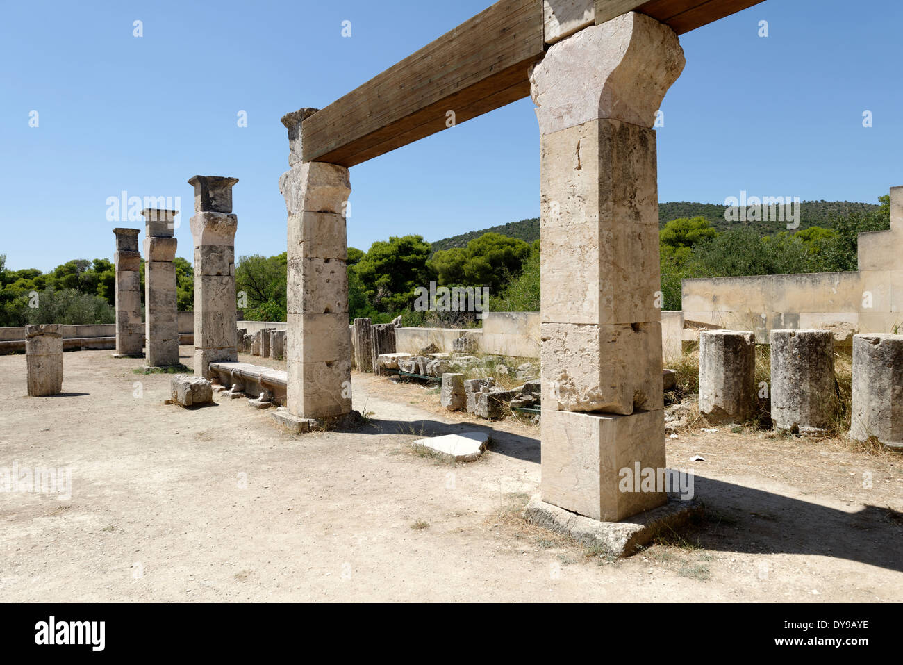 Abaton Enkoimeterion stoa west wing basement Sanctuary Asklepios ...