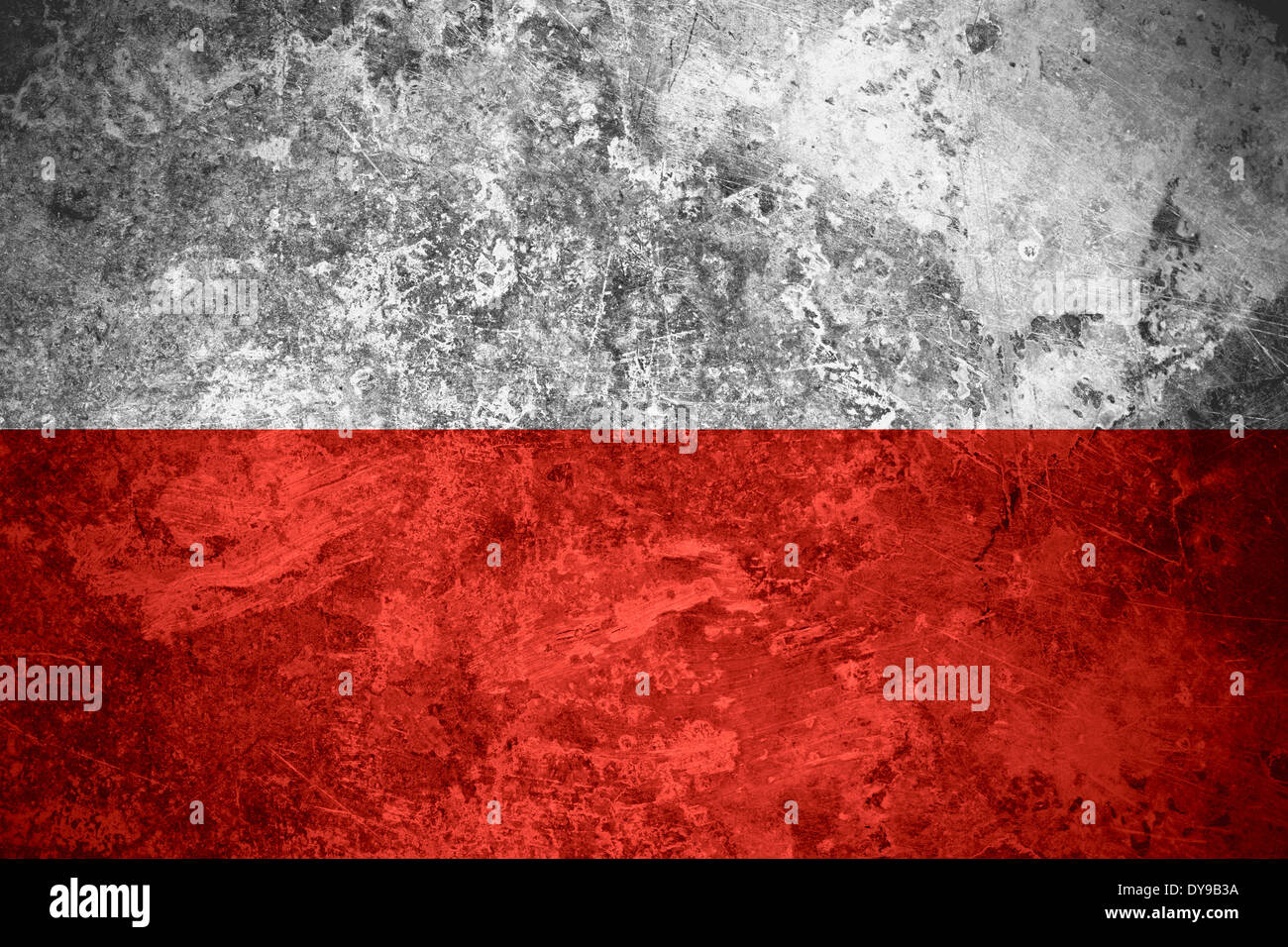 flag of Poland or Polish banner on rough texture Stock Photo - Alamy